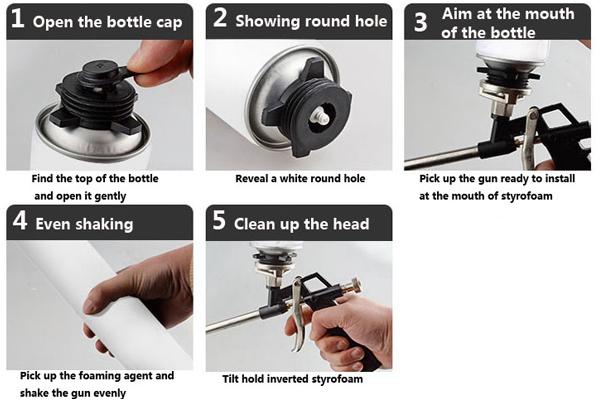 Multi - Purpose B2 Fireproof Foam Filler Spray , Off White High Density ...