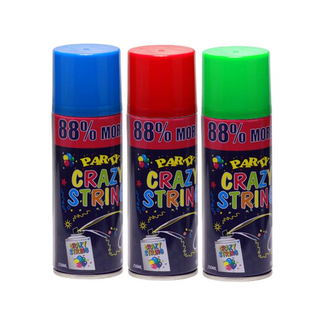 Festival Silly String Spray Streamer , Children Fun String Spray For Events