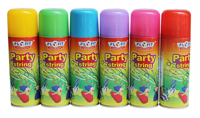 Party / Wedding Silly String Spray Streamer , Red / Blue / Yellow Crazy ...