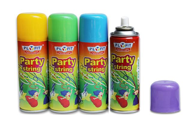Glossy Bright Birthday Spray String , Continuous Crazy String Spray No ...