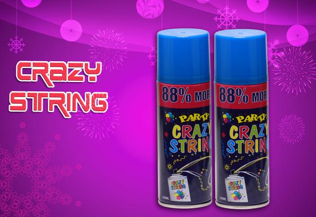 Festival Silly String Spray Streamer , Children Fun String Spray For Events