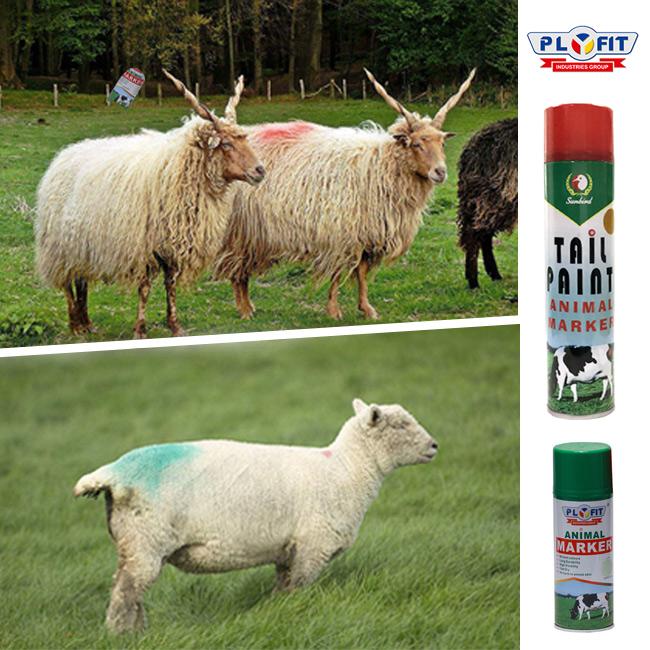 Blue / Red / Green three colors Aerosol Animal Marking Spray for pigs ...