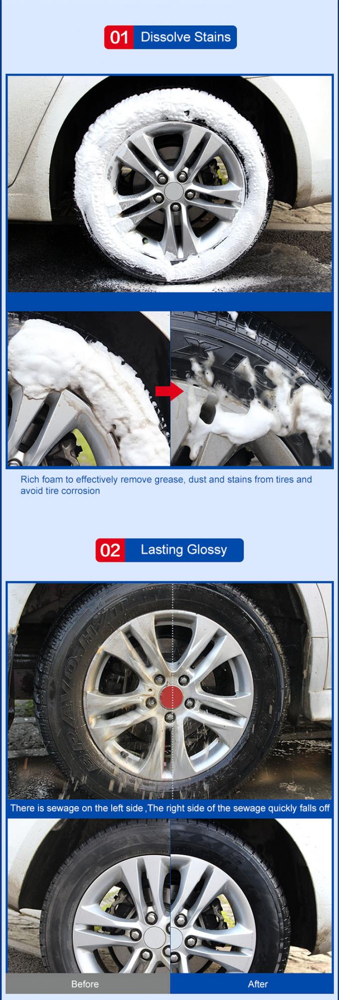 MSDS Car Care Products Scarcity Water Based Aerosol Tire Shine Gel
