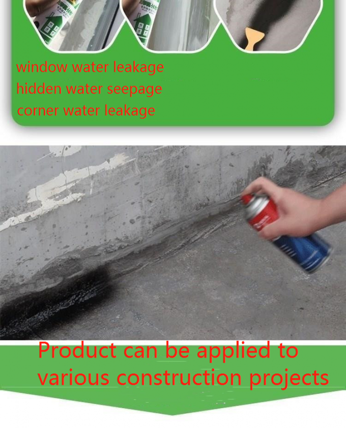 Roof Waterproof And Leak Sealing Spray For Construction Material
