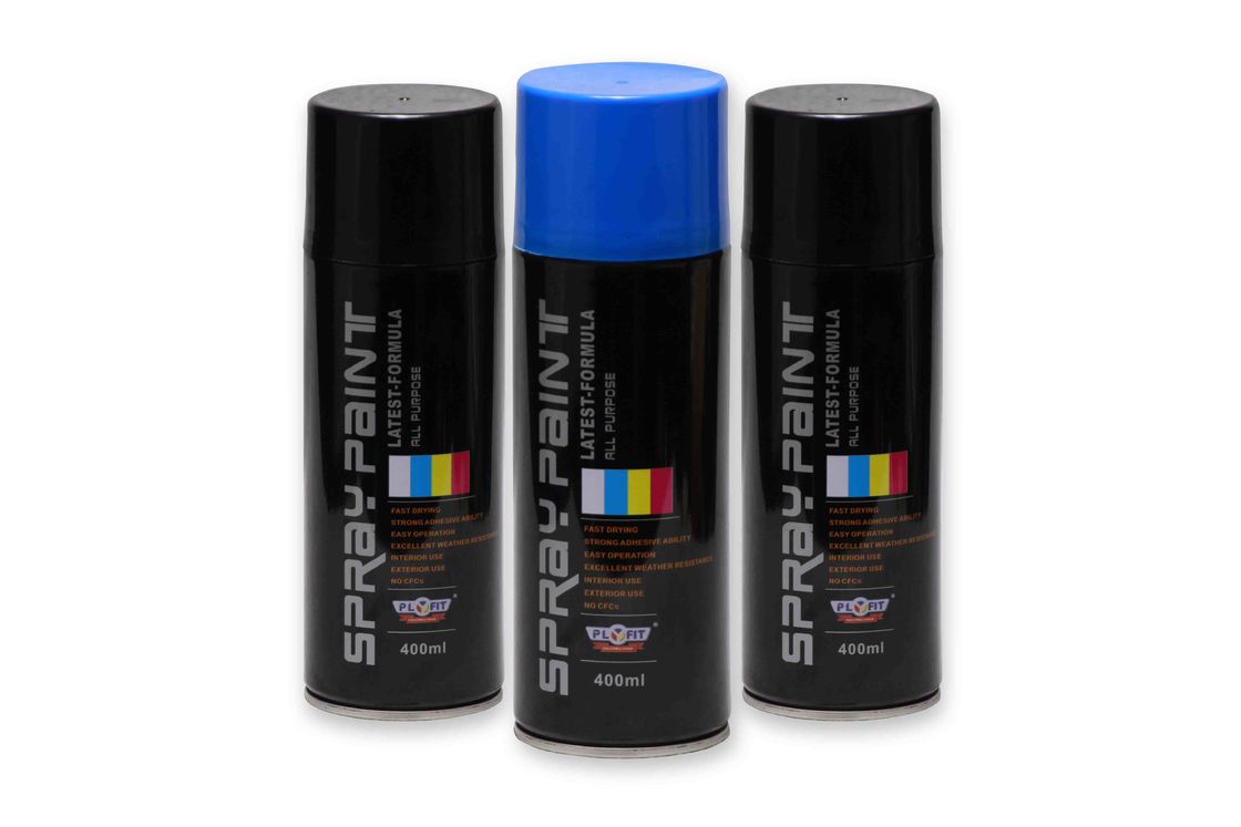 Optional Colors Aerosol Spray Paint High Coverage 400ml Acrylic Aerosol ...