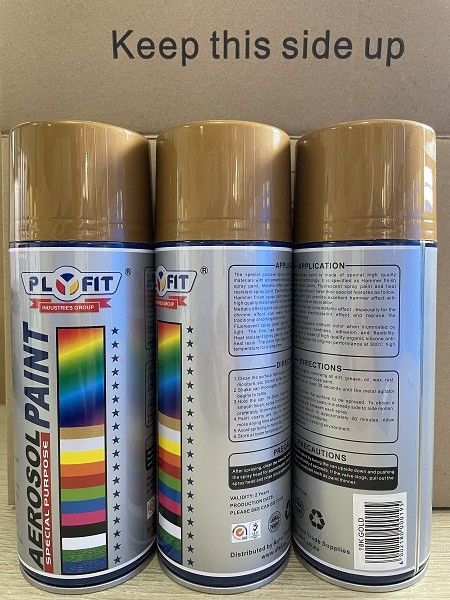 LPG Propellant Aerosol Spray Paint 400ML Oil Base Dry Fast High Heat Color