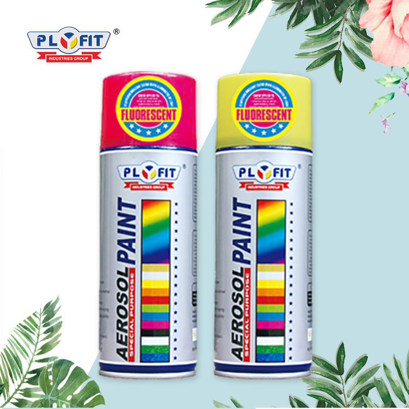 Florescent Color Acrylic Resin Paint 450ml Fast Drying Spray Paint