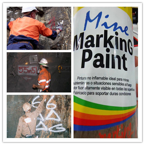 Underground Mine Marking Paint Non Flammable Highly Visible Colors