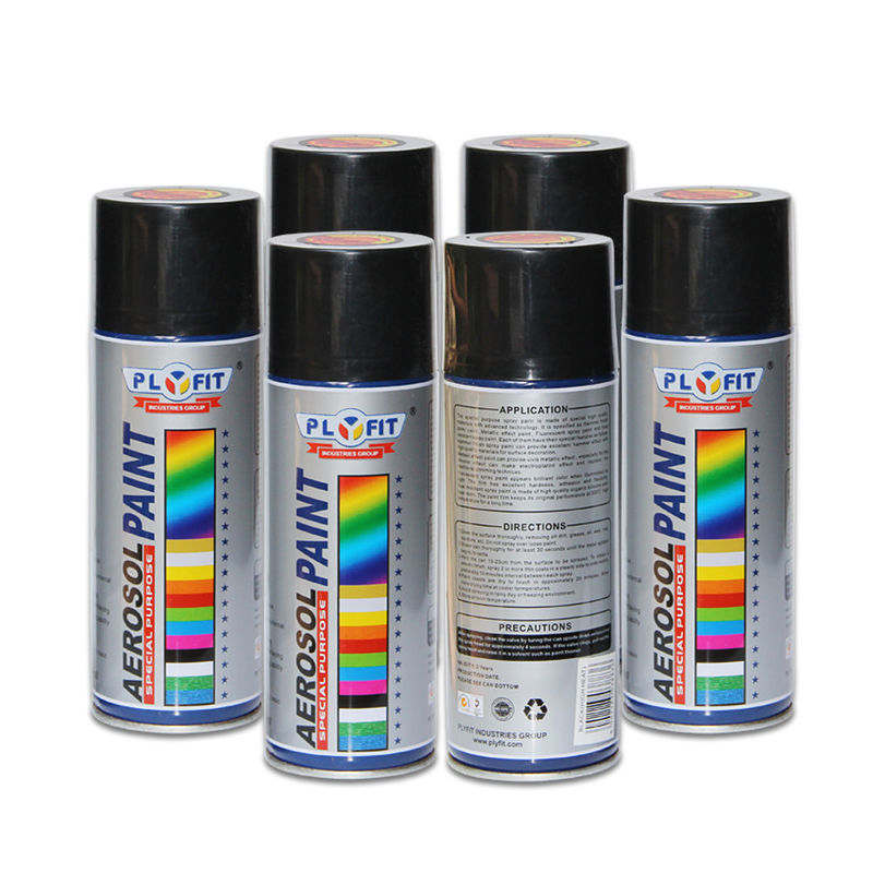 Low Chemical Odor Acrylic Spray Paint Black Silicone Resin Non Toxic