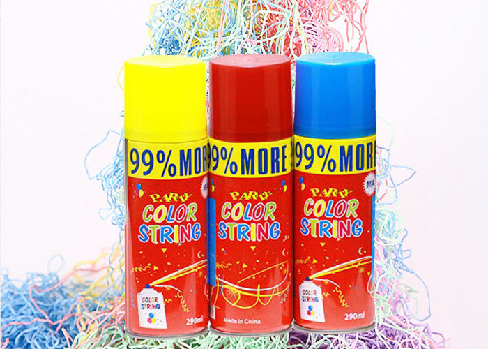 Eco Friendly Party Silly String Spray Florescent Colors For Festival ...