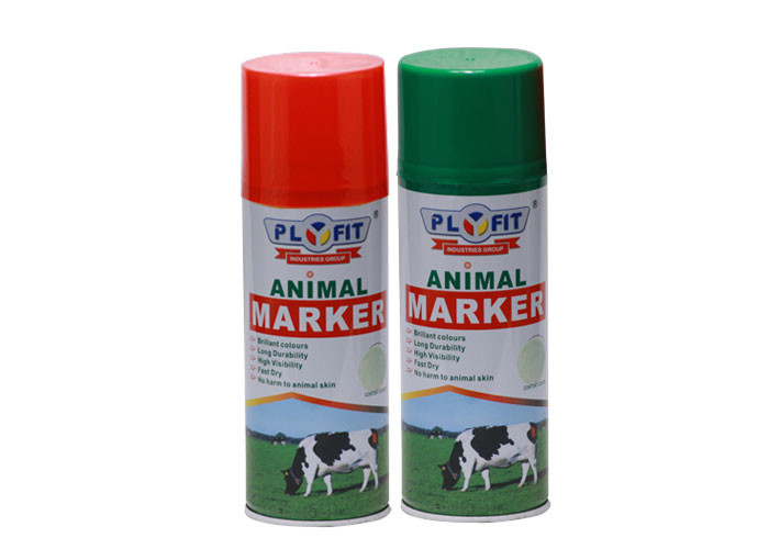 Long Lasting Animal Safe Spray Paint , 400ml Aerosol Temporary Marking ...