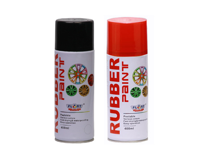 High Gloss Plastic Coat Spray Paint , Heat Resistant Black Rubber ...