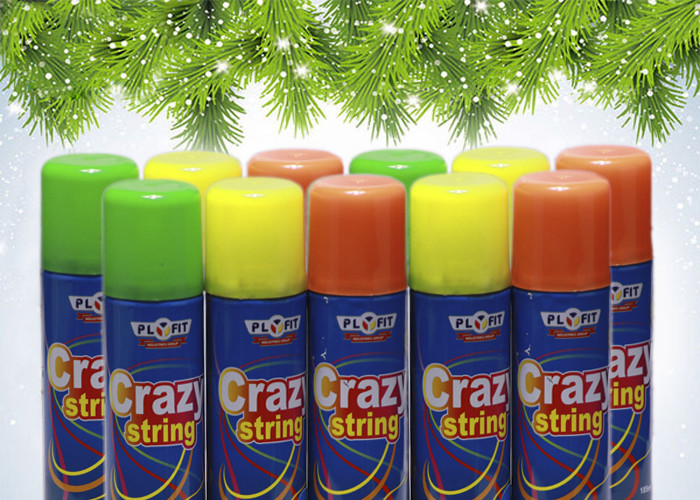 Colorful Non Flammable EN71 Party String Spray